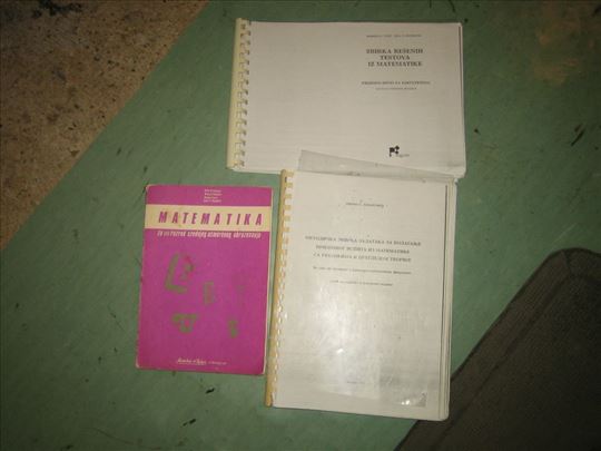knjige i kopije za polaganje matematike