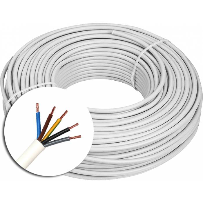 (P) PP/J 5x2.5 licnasti kabel beli (H05VV-F) PRYSMIAN