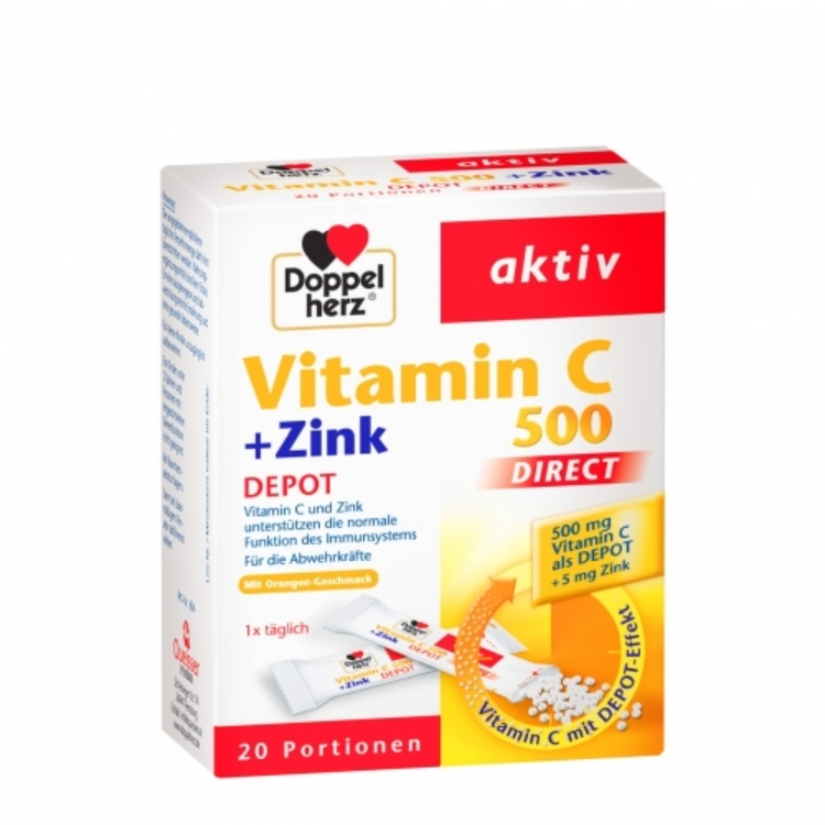 DH Aktiv vitamin C 500 + Cink DEPOT direct kesice a20