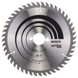 Bosch List kružne testere Optiline Wood 190 x 30 x 2,0 mm, 48z
