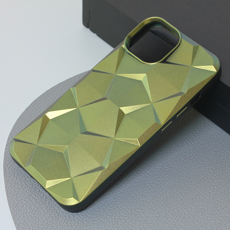 Maskica Shiny Diamond za iPhone 14 6.1 maslinasto zelena