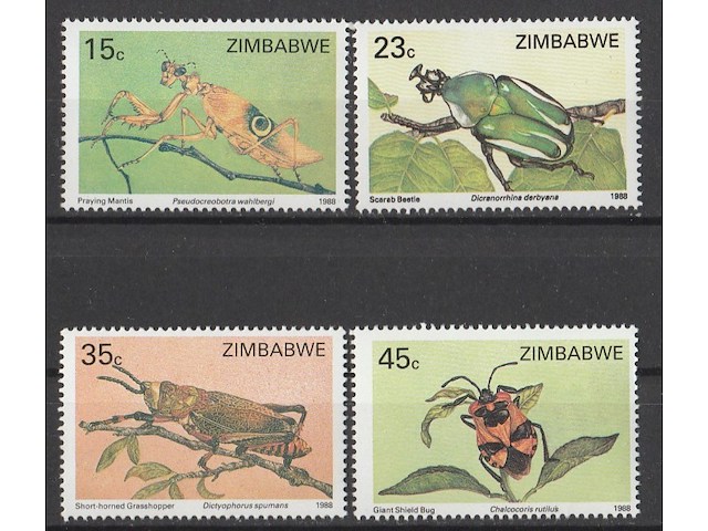 Zimbabve - Insekti 1988