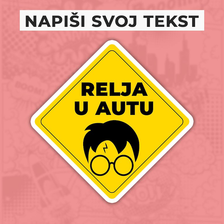 HARRY POTTER PERSONALIZOVANI AUTO STIKER