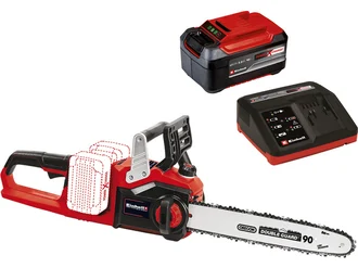 Einhell Aku. Lančana testera GE-LC 36/35 Li + Punjiva baterija 5,2Ah and 4A Fastcharger PXC-Starter-Kit + Baterija Power-X-Change Plus 18V 5,2Ah