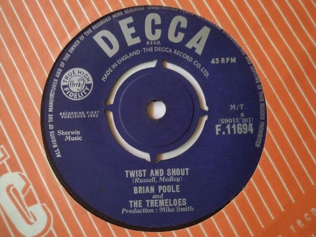 Brian Poole And Tremeloes - Twist And Shout UK 1963