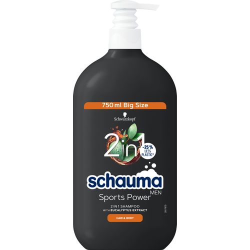 SCHAUMA Men Sports 2u1 za kosu i telo 750ml