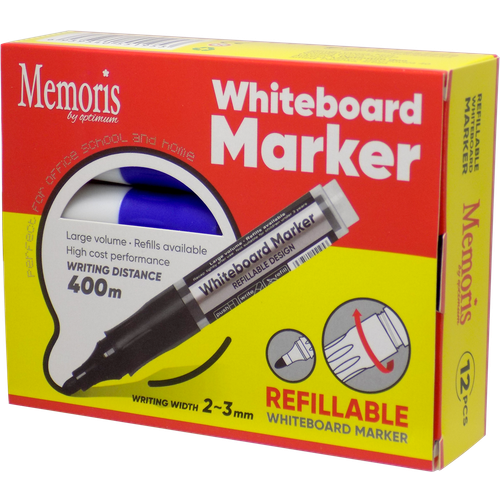 MARKER ZA BELU TABLU Memoris PLAVI MF22320 set 5 komada