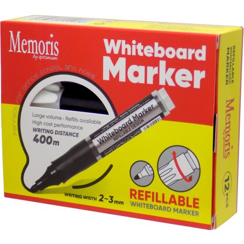 MARKER ZA BELU TABLU Memoris CRNI MF22320 set 5 komada