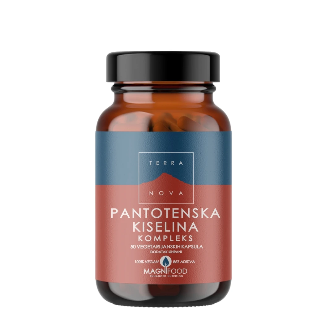 TerraNova PANTOTENSKA KISELINA Vitamin B5 50 Kapsula