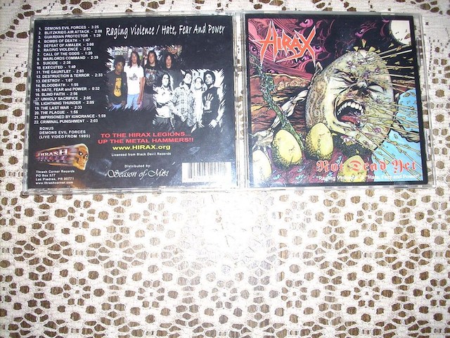 Hirax - Not dead yet CD Thrash Corner USA 2005.