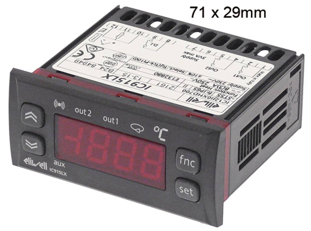 TERMOSTAT TERMOREGULATOR DIGITALNI ELIWEL ZA SPORETE IC PLUS 915 TCJ/K PT100 ICP22JI750000 VISOKE TEMPERATURE -400 - 13500