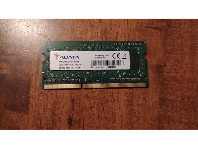 Ram memorija DDR3 A-DATA , 4GB , 1600MHz , PC3L