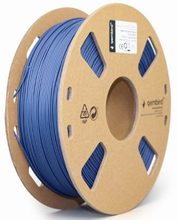 3DP-PLA-01-MTNB Mat PLA Filament za 3D stampac 1.75mm, kotur 1KG, Navy Blue