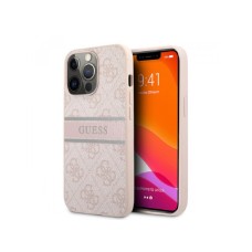 Guess Futrola za iPhone 14 Pro PU 4G STRIPE PINK