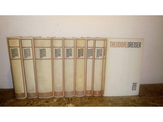 Theodore Dreiser 1-9 Komplet Nepotpun Sabrana dela