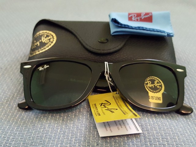 Ray Ban WayFarer, Crne, Unisex, Nove Sa UV 400 Zastitom