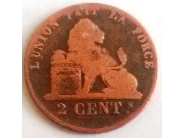 Belgija 2 centimes 1844