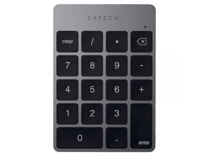 SATECHI BEŽIČNA NUMERIČKA TASTATURA ALUMINIUM SLIM BLUETOOTH (SIVA) ST-SALKPM