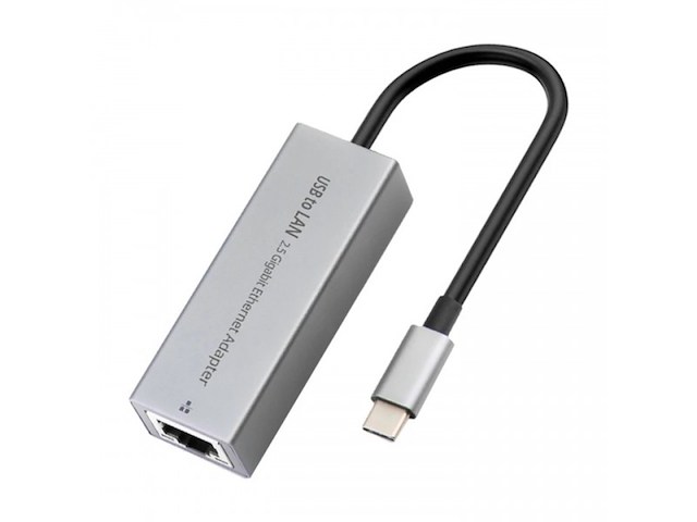 Adapter USB3.0 C M-RJ45 F 2500MBit/s