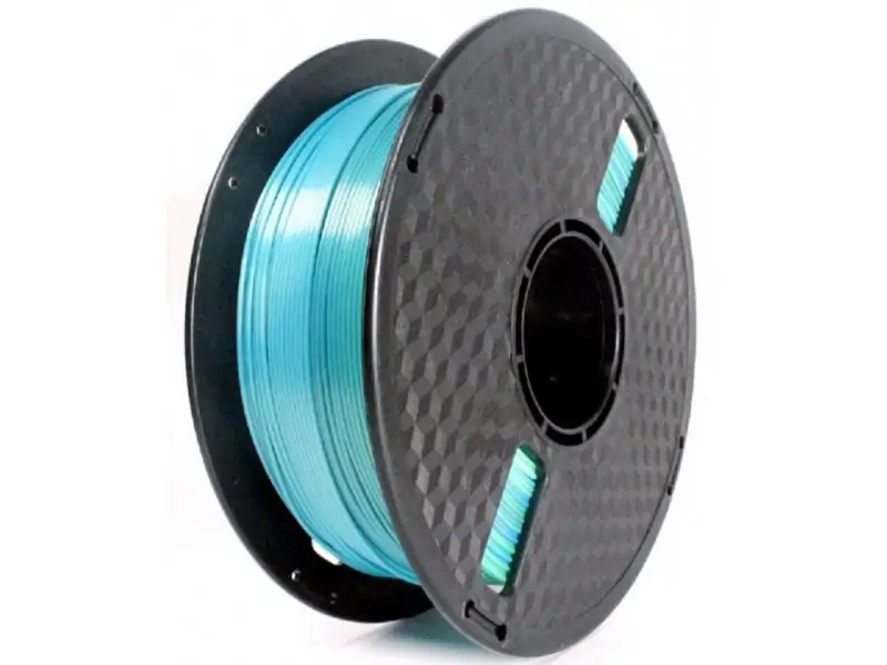 GEMBIRD 3DP-PLA-SK-01-BG PLA SVILENKASTI DUGA FILAMENT ZA 3D STAMPAC 1.75MM, KOTUR 1KG BLUE/GREEN