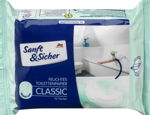 Sanft&Sicher
CLASSIC vlažni toaletni papir - SENSITIVE, 70 kom