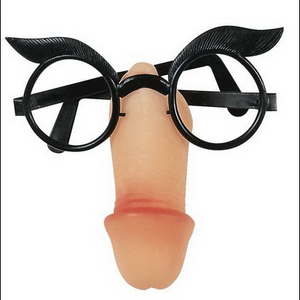 Glasses with penis