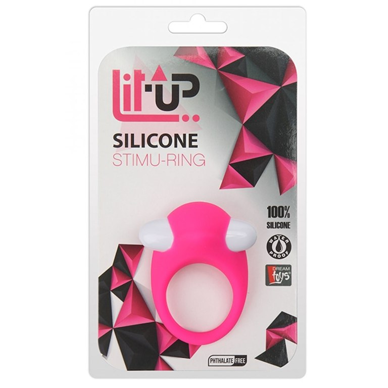 Lit up silicone stimu ring 6 pink