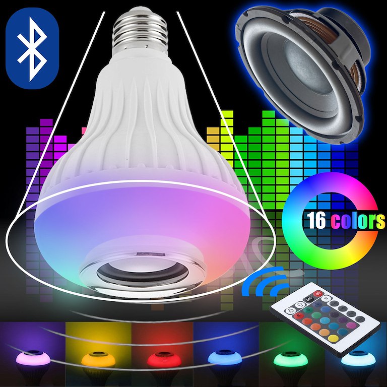 Bluetooth LED RGB Zvučnik Sijalica HIT!