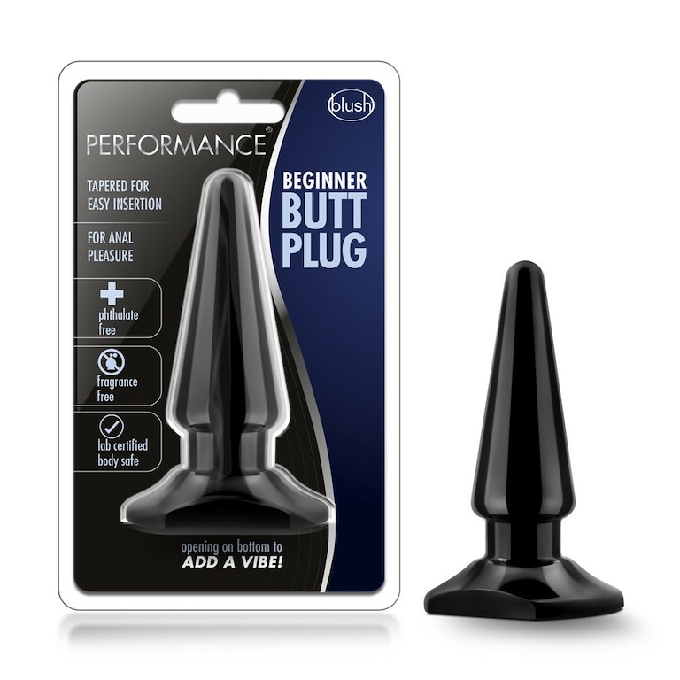 Performance beginner butt plug black