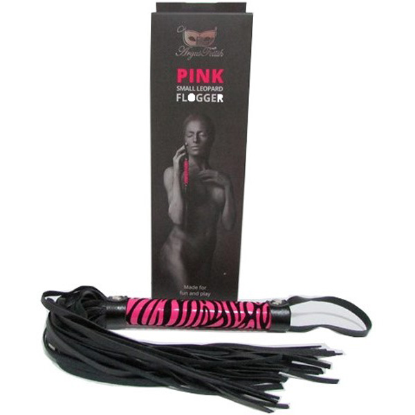 Pink small leopard flogger