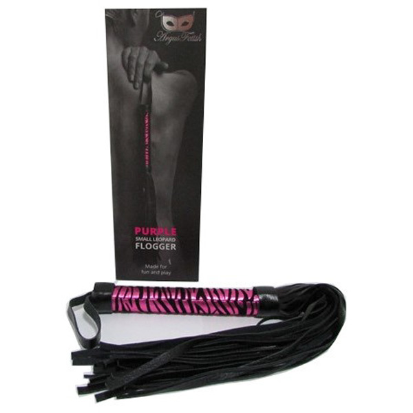 Purple small leopard flogger