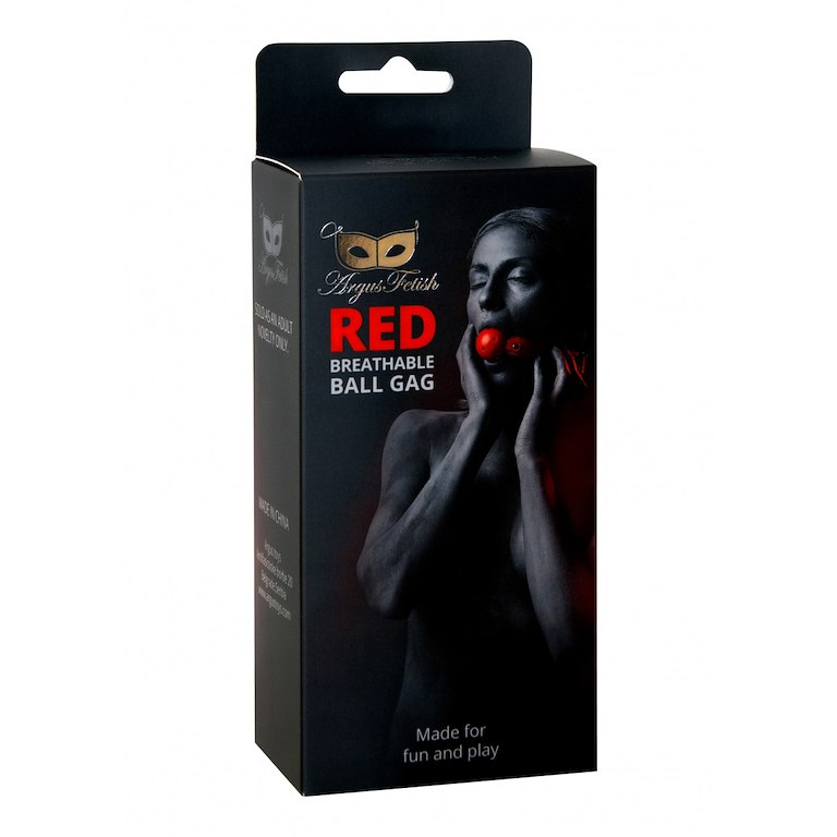 Red breathable ball gag