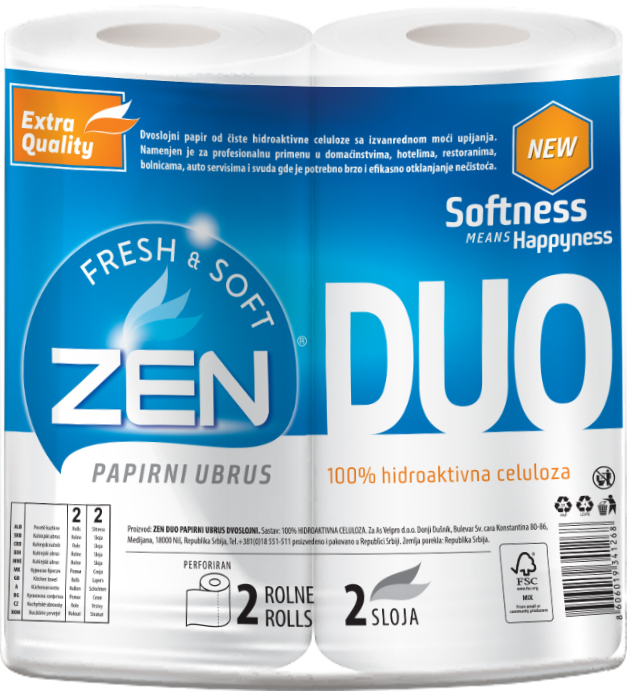 ZEN PAPIRNI UBRUS 2/1 DUO 2 SLOJA