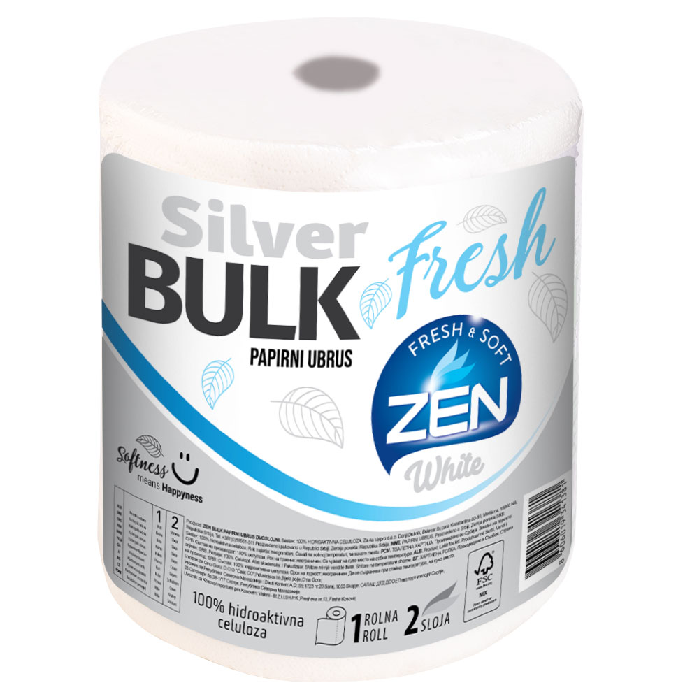 ZEN PAPIRNI UBRUS SILVER BULK 2 SLOJA