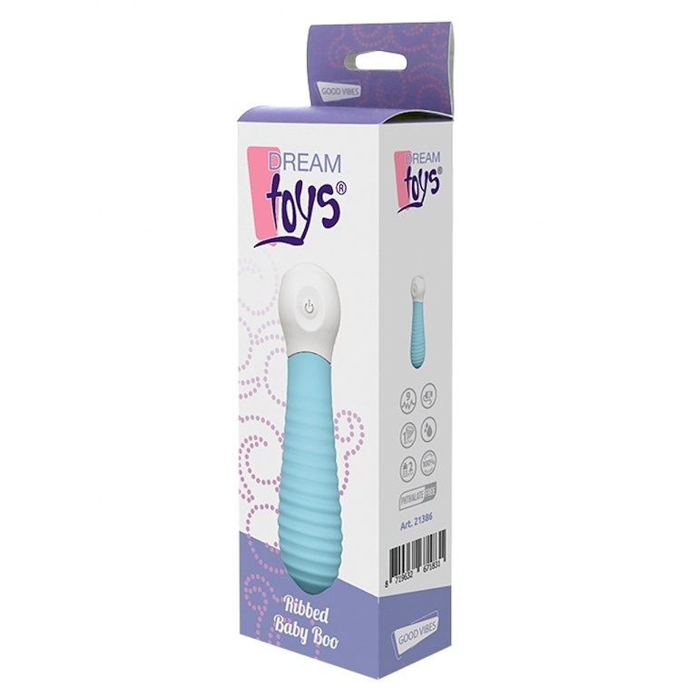 Vibes of love Ribbed baby boo blue