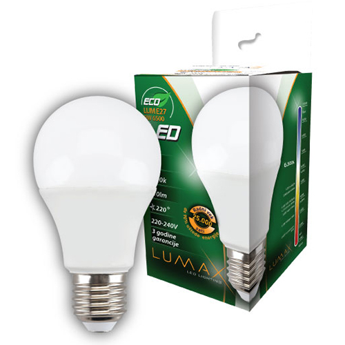 Lumax Sijalica Led ECO LUME27-9W 6500K 810 lm