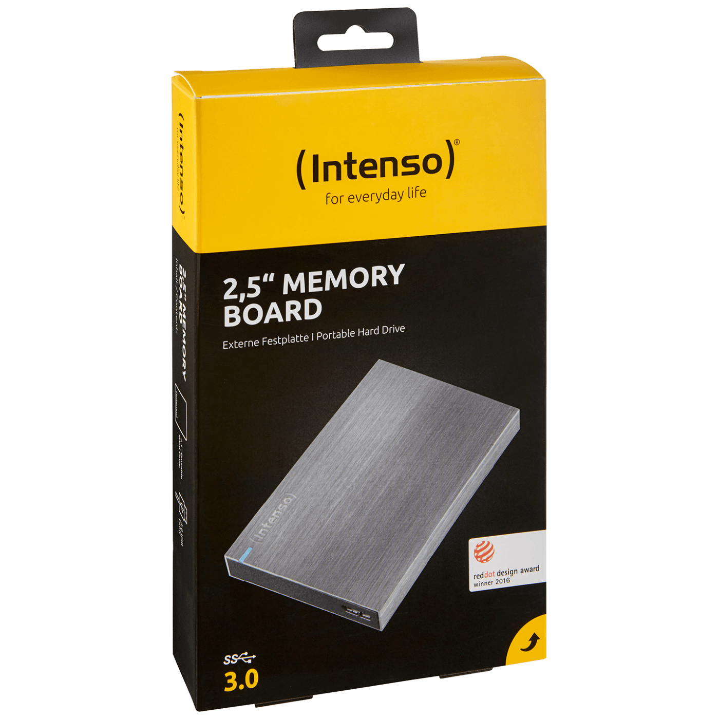(Intenso) Eksterni Hard Disk 2.5″, kapacitet 1TB, USB 3.0, Crna – HDD3.0-1TB/Memory Board