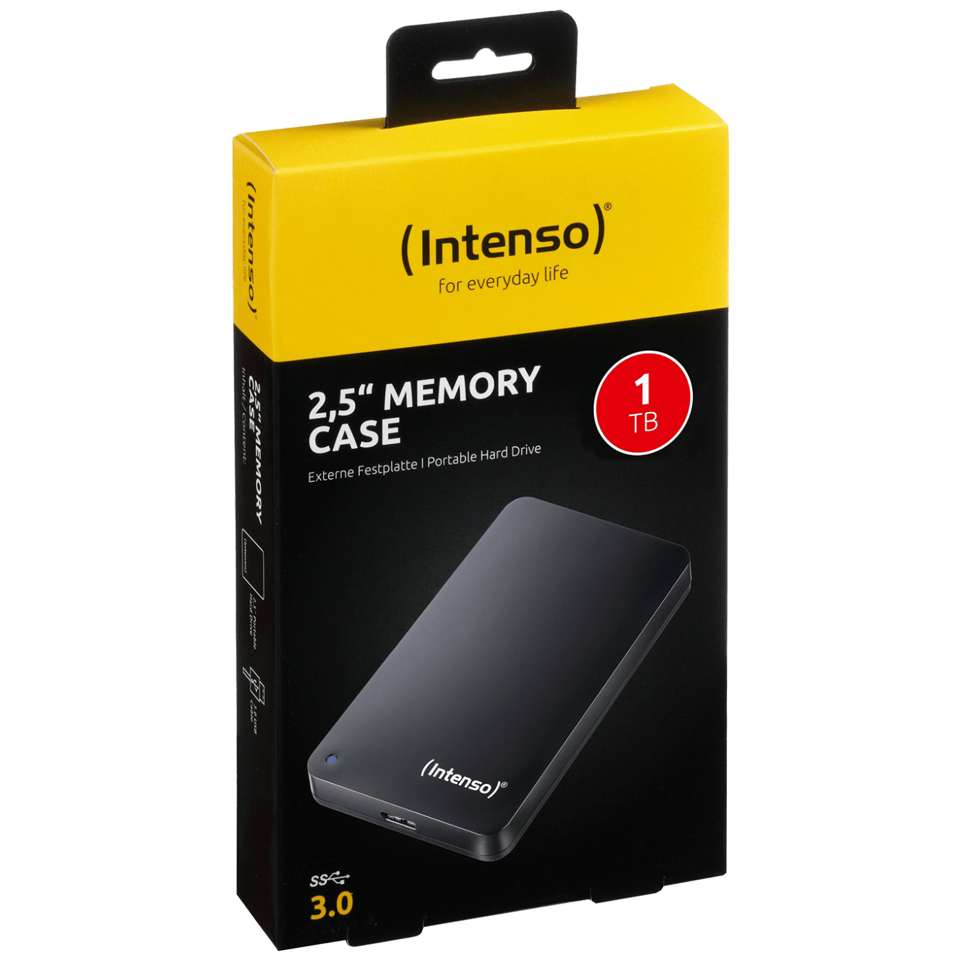 (Intenso) Eksterni Hard Disk 2.5″, kapacitet 1TB, USB 3.0, crna – HDD3.0-1TB/Memory Case