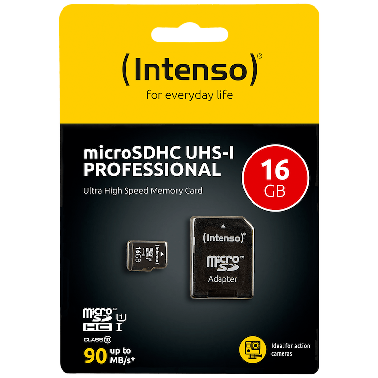 (Intenso) Micro SDHC/SDXC kartica 16GB Class 10, UHS-I +adapter, Pro – MicroSD 16GB Class10 UHS-I Pro
