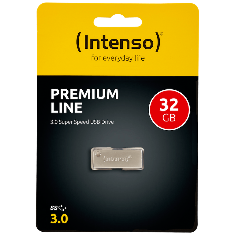 (Intenso) USB Flash 32GB Hi-Speed USB 3.0 up to 100MB/s, Premium Line – USB3.0-32GB/Premium Line