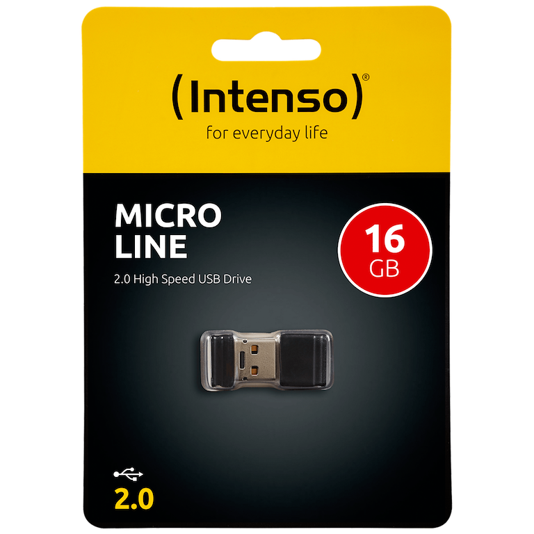 (Intenso) USB Flash drive 16GB Hi-Speed USB 2.0, Micro Line – ML16