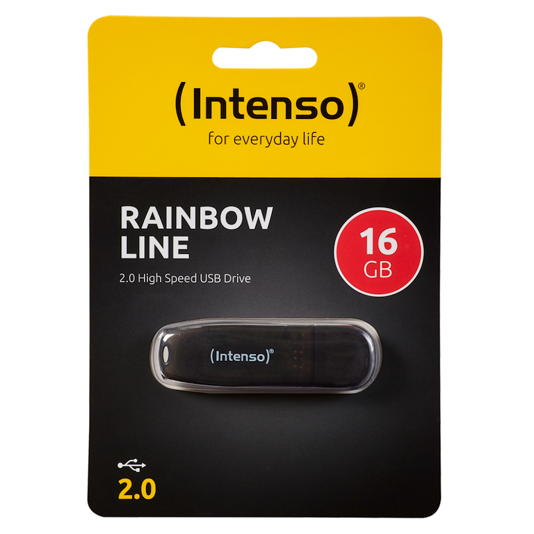 (Intenso) USB Flash drive 16GB Hi-Speed USB 2.0, Rainbow Line, CRNI – USB2.0-16GB/Rainbow