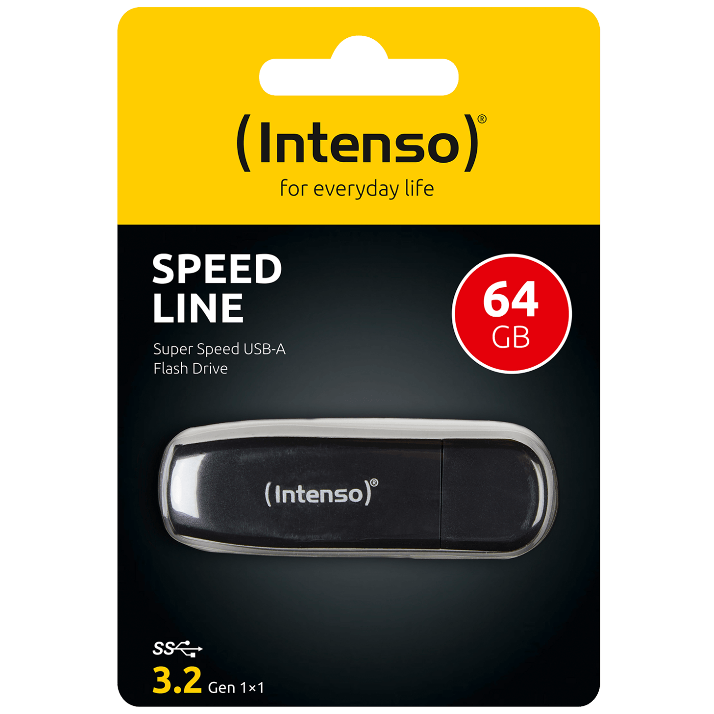 (Intenso) USB Flash drive 64GB Hi-Speed USB 3.2, SPEED Line – USB3.2-64GB/Speed Line