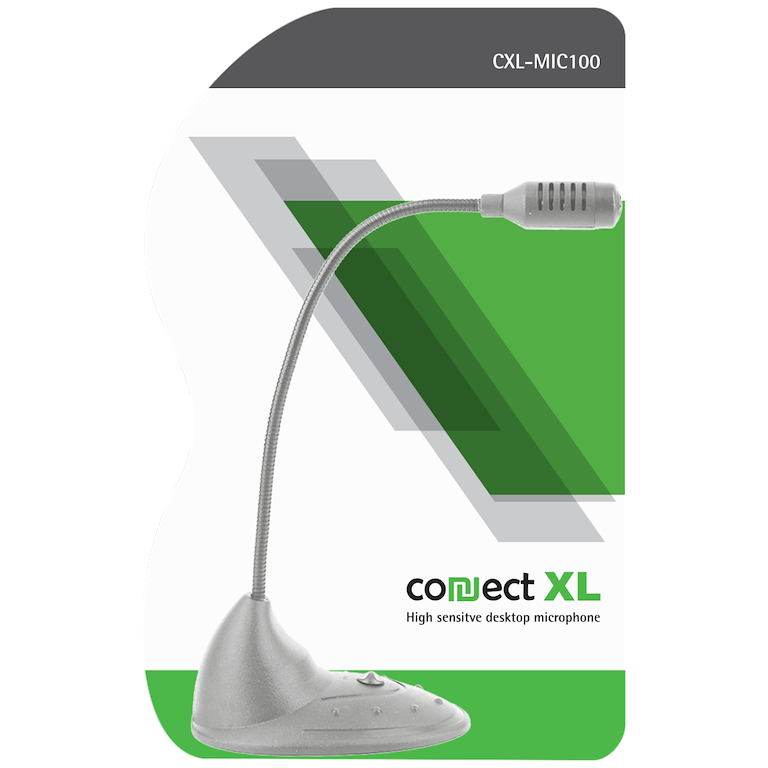 Connect XL Mikrofon za PC sa postoljem, konekcija Jack 3,5mm – CXL-MIC100