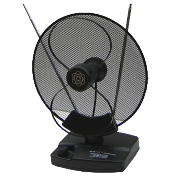Falcom Antena sobna sa pojačalom, UHF/VHF, crna – ANT-204