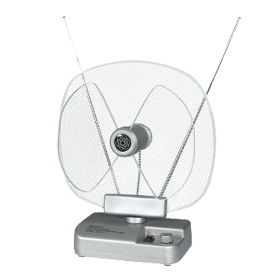 Falcom Antena sobna sa pojačalom, UHF/VHF, srebrna – ANT-204S