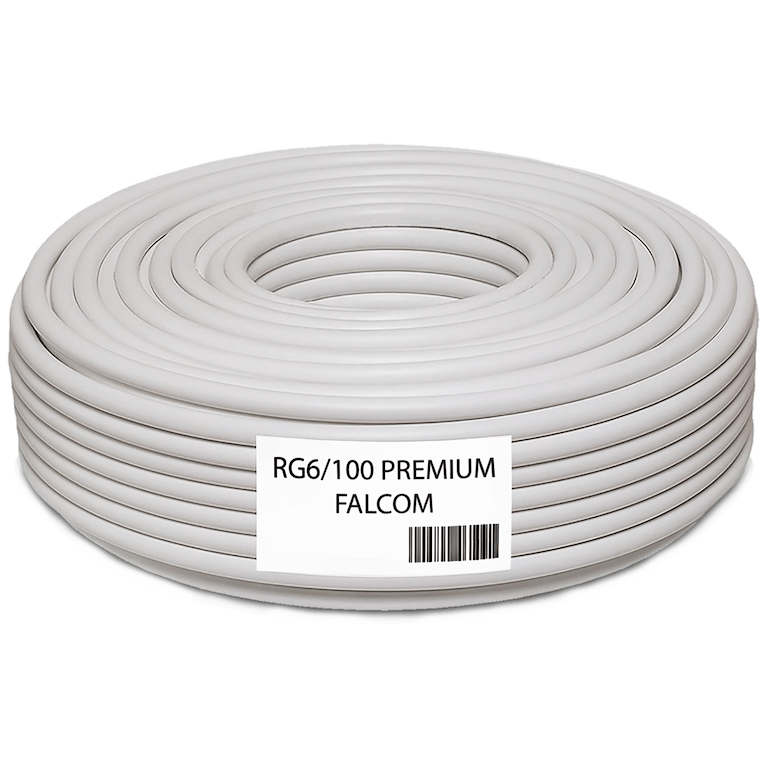 Falcom Koaksijalni kabl RG-6, CCS, 100dB, pak. 100 met. – RG6/100-PREMIUM