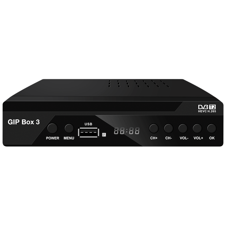Golden Interstar Prijemnik zemaljski, DVB-T2, H.265, HDMI, SCART – GIP Box 3