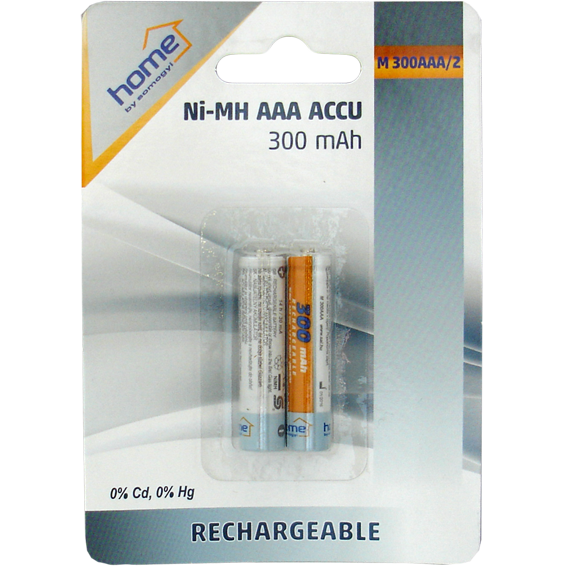 home Baterija punjiva AAA, 300mAh, blister 2 kom – M 300AAA/2