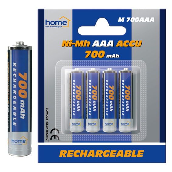 home Baterija punjiva AAA, 700mAh, blister 4 kom – M 700AAA